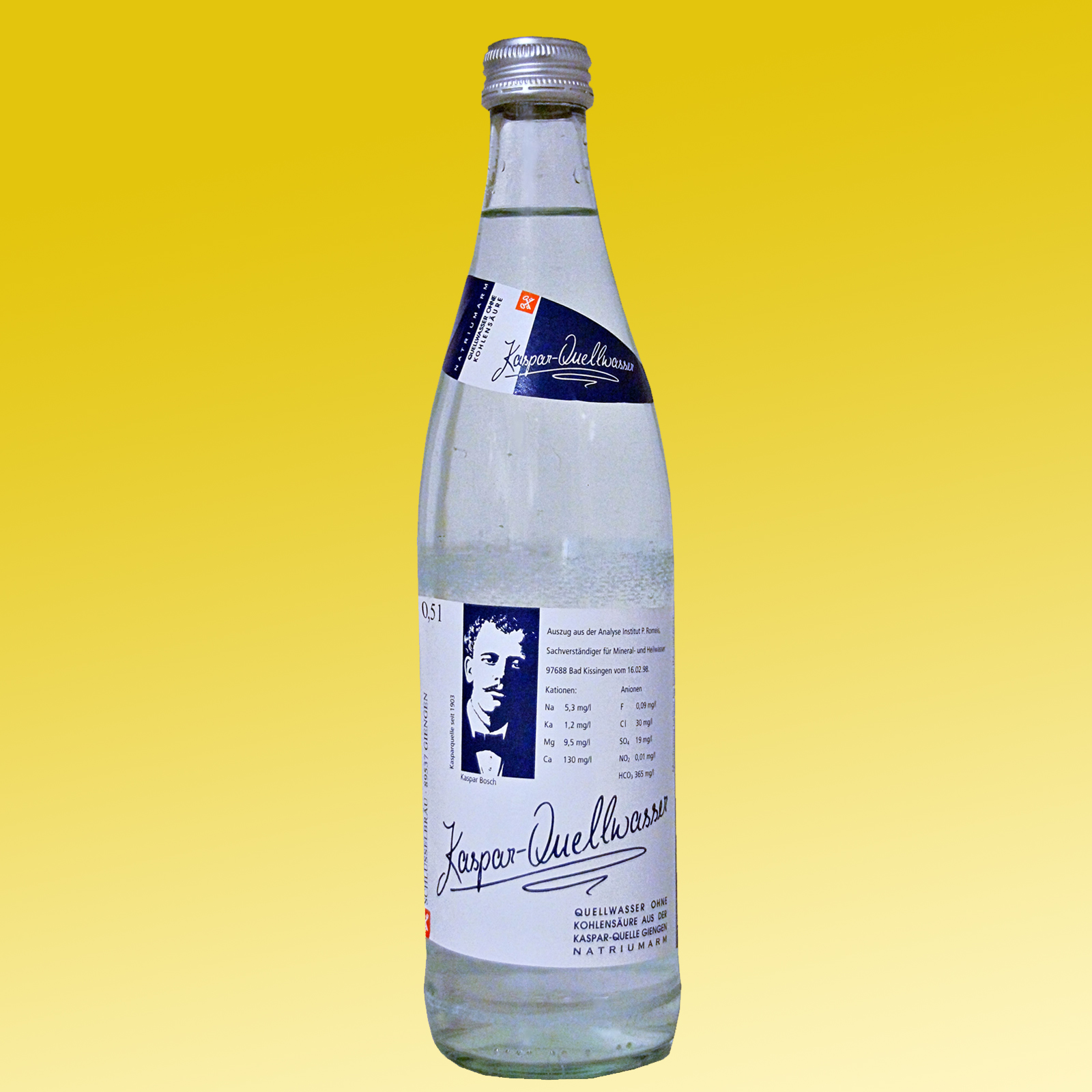 Kasper Quellwasser Still 20×0,5l Glas Mehrweg | naturell ...