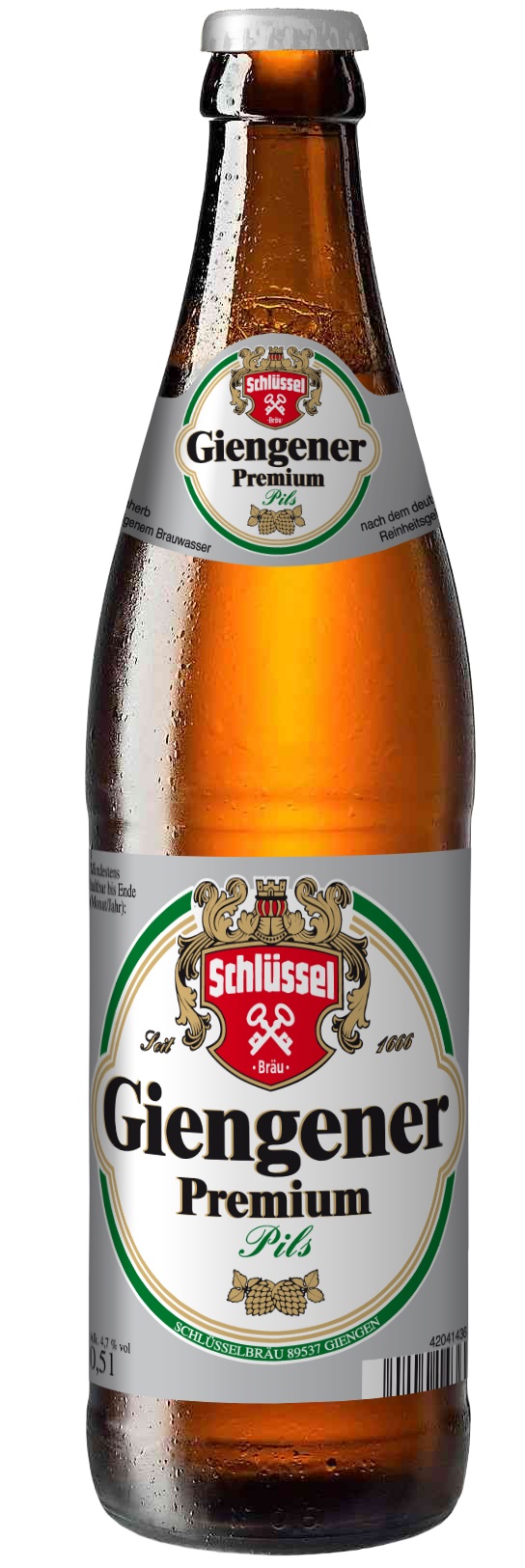 Giengener Premium Pils 10×0,5l | unsere Biere | Schlüsselbräu Giengen ...